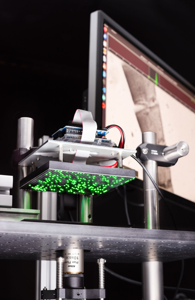 Photographing a Fourier Ptychographic Microscopy Setup